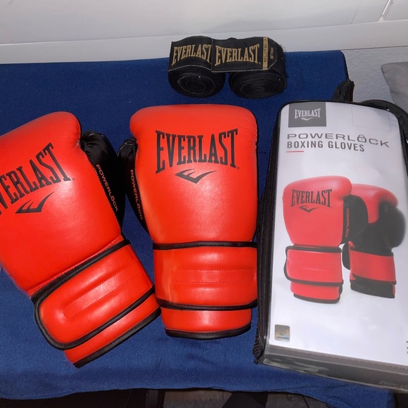Everlast | Other | Everlast Red Powerlock Boxing Gloves | Poshmark